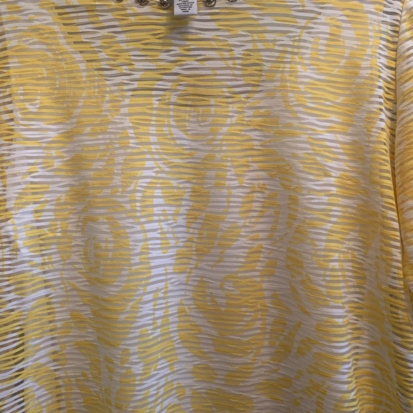 Ruby Rd. | Tops | Ruby Rd Yellow And White Top | Poshmark